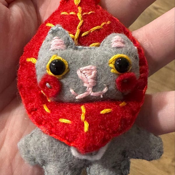Ferdinand the Felt Cat PDF Sewing Pattern | Beginner Friendly | Digital ...