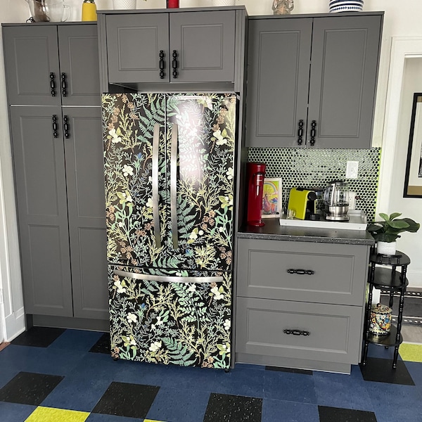 Magnetic Fridge Wrap, Refrigerator Magnetic vinyl Side by Side ...