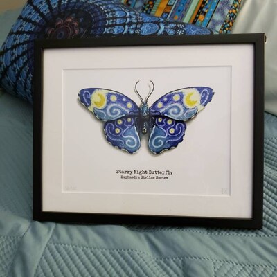 Edvard Munch's the Scream Hawkmoth Painting Print 6x8 Framed ...