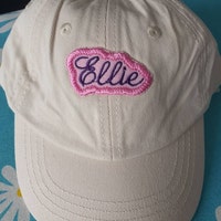 Embroidered Personalised Name Badge 100mm Wide Patch Iron on or Sew ...