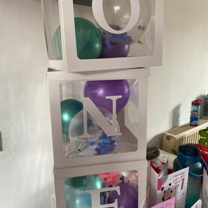 Custom Balloon Boxes for All Occasions, Balloon Box Letters, One ...