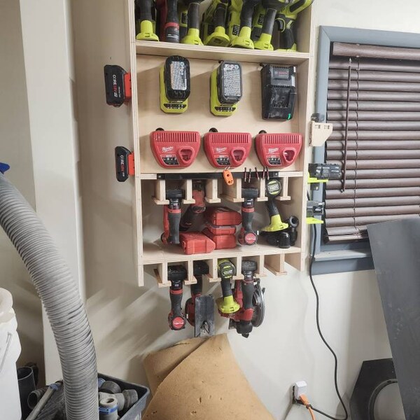 Kobalt Battery Holder - Pegboard Mount Battery Holder for Kobalt 24V ...