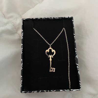 Key Necklace, Small Key Necklace, Gold Key Pendant, Dainty Necklaces by ...