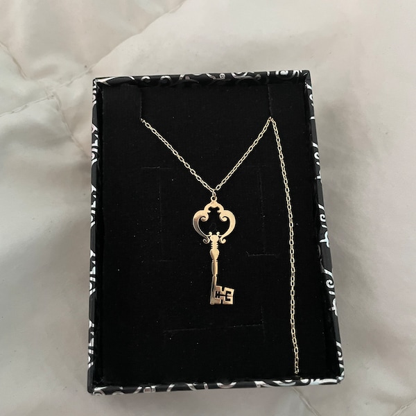 Key Necklace, Small Key Necklace, Gold Key Pendant, Dainty Necklaces by ...