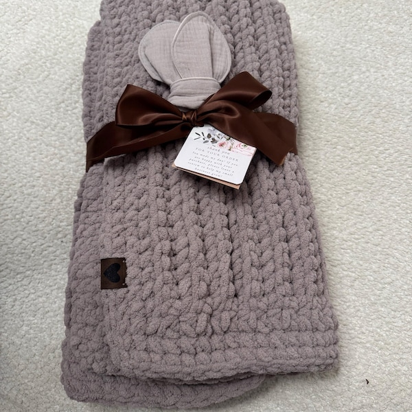 Chunky Crochet Baby Blanket | Crochet | Super Soft | Newborn | Stroller ...