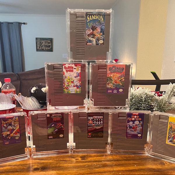 Best Nintendo NES Video Game Cartridge Display Case (highest Quality ...