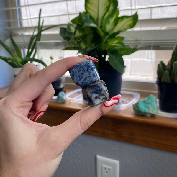 Tumbled Sodalite Polished Stone - Etsy