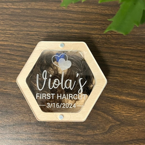 Babies First Haircut Box, Haircut Keepsake Box, Child Cutting off ...