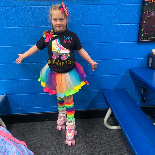 Girls 9th Birthday Shirt Rainbow Tutu Rainbow Hair Bow Rainbow Socks ...