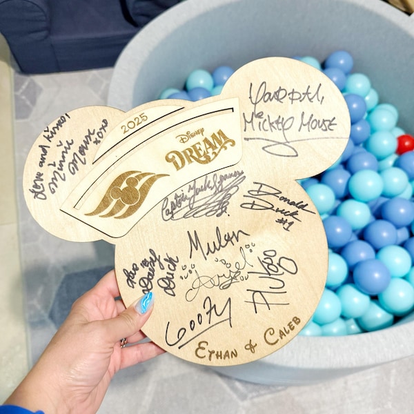 Cruise Line Inspired Personalized Autograph Sign | Character Autograph ...