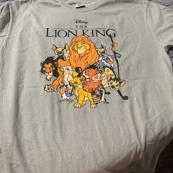Two Sided the Lion King Pride Lands Map Comfort Colors Shirt, Simba ...