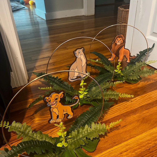 3 Baby Lion King, Simba Mini Diaper Cakes, Party Decoration, Baby ...