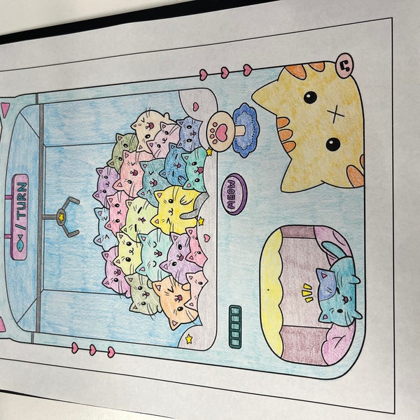 Tiny Cats: Cute Coloring Book for Relaxing by Coco Wyo - Etsy