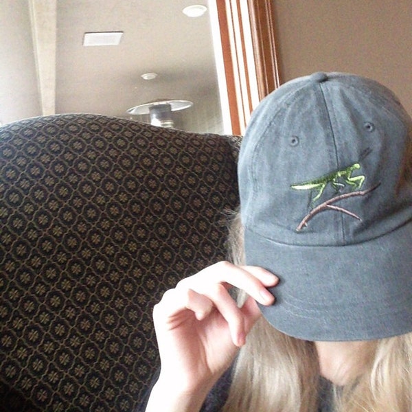 Praying Mantis Insect Hat - One Embroidered Women Men Wildlife Cap ...