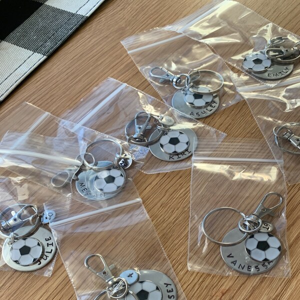 Personalized Soccer Keychain, Soccer Gift, Team Gift, Girl's Boy's ...