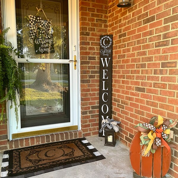 Hello Cursive Welcome Porch Sign, Summer Sign, Spring Sign, Modern ...