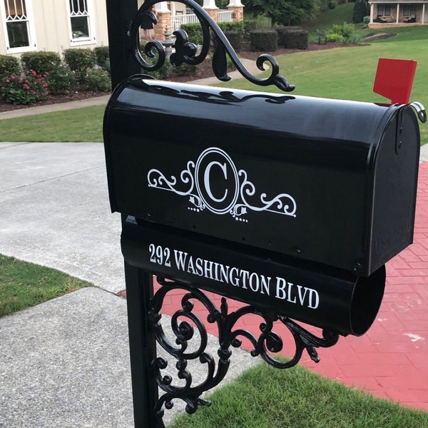Mailbox Decal, Mailbox Sticker, Mailbox Ideas, Mailbox Scroll Design ...