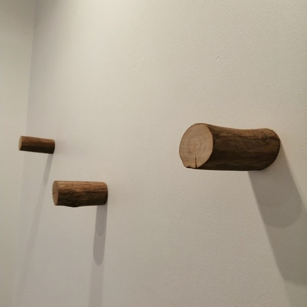 Boho Wooden Clothes Rack, Clothes Hanger, Handmade With Hazel and Solid ...