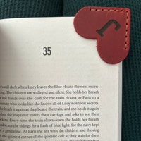 Personalized Premium Leather Heart Bookmark,custom Bookmark, Leather ...