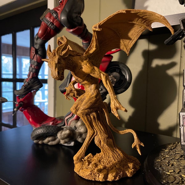Jersey Devil Statue, Hand Painted Resin Sculpture | Cryptozoology ...