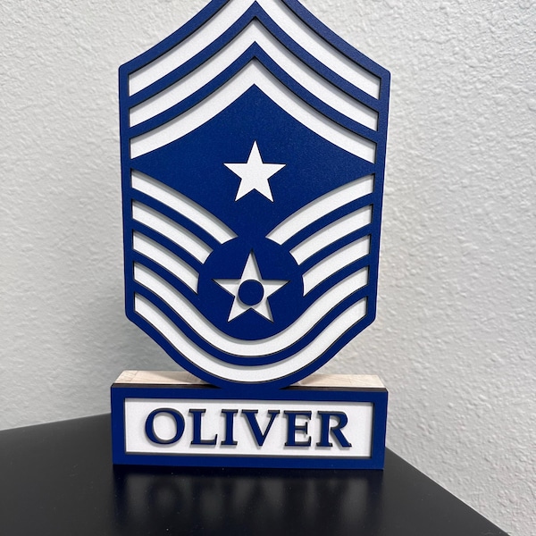 USAF Self Standing Rank Name Plate - United States Air Force Self ...