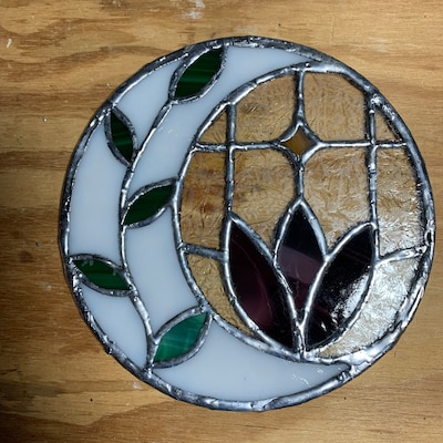 Moon Lotus Flower Stained Glass Pattern, Stained Glass Patterns ...