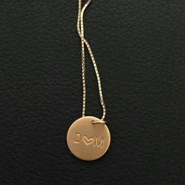 Bridesmaid Disc Necklace - Custom Bridesmaid Gift - Personalized ...