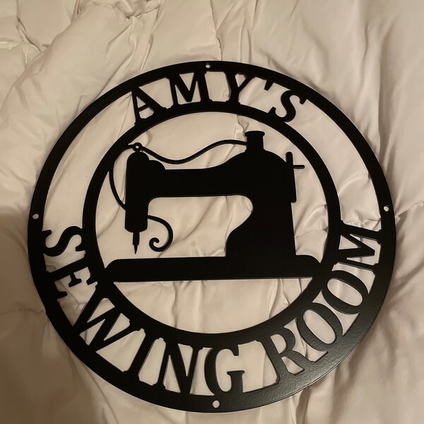 Sewing Room Sign, Personalized Sign, Sewing Sign. Metal Sewing Sign ...