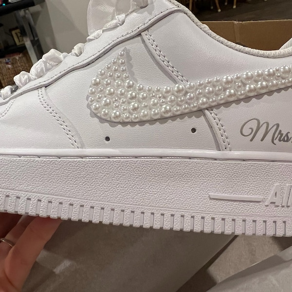 Wedding Personalized Sneakers for the Bride / Air Force 1 Unique ...
