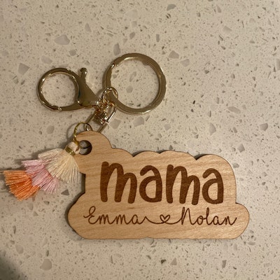 Mama Keychain Personalized - Etsy