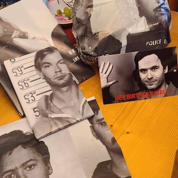 Serial Killer Birthday Card - Horror - Ted Bundy - Lovers - Friendship ...