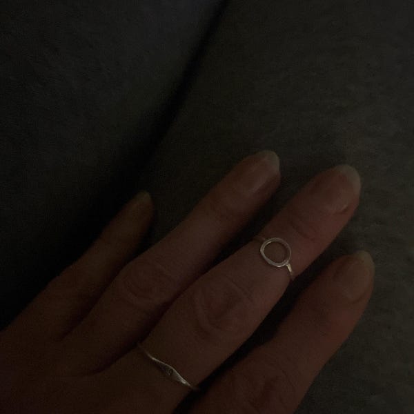 Opal Ring, Shell Ring, Mermaid Ring, Sterling Silver Ring, Stacking Ring, Midi Ring, Stackable ...