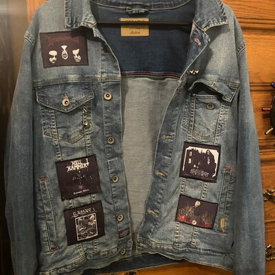REFLECTIVE Top or Bottom Rocker, Embroidered Patch, Custom Embroidered ...