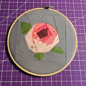 Rose Foundation Paper Piecing Pattern - Etsy
