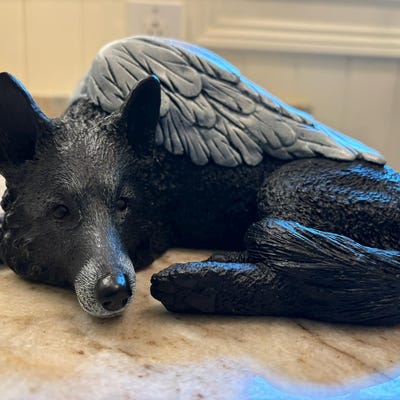 Pit Bull Angel Pit Bull Statue Dog Memorial Pitbull Angel Dog Statue ...