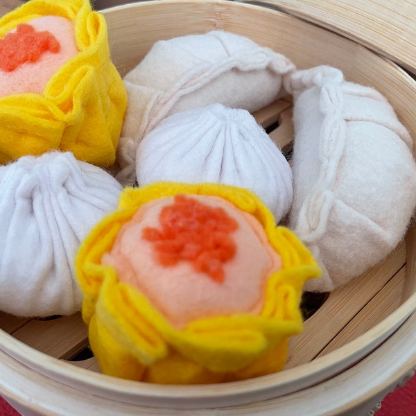 Dumplings Dim Sum Pretend Play Felt Food Restaurants and Play Kitchen ...