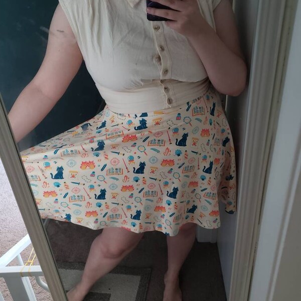 Wizard Skater Skirt - Dungeons and Dragons Skirt - Etsy