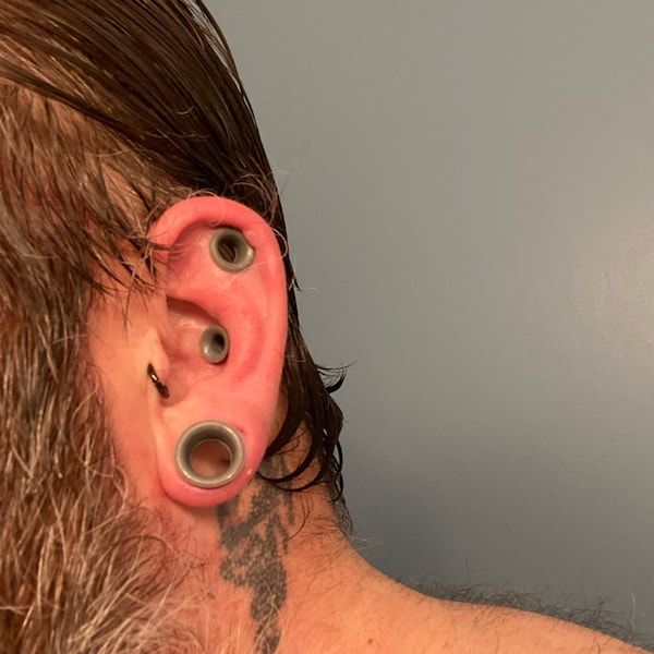 Ear Stretching Kit Surgical Steel Taper & Single Flare Plug Kit 316L ...