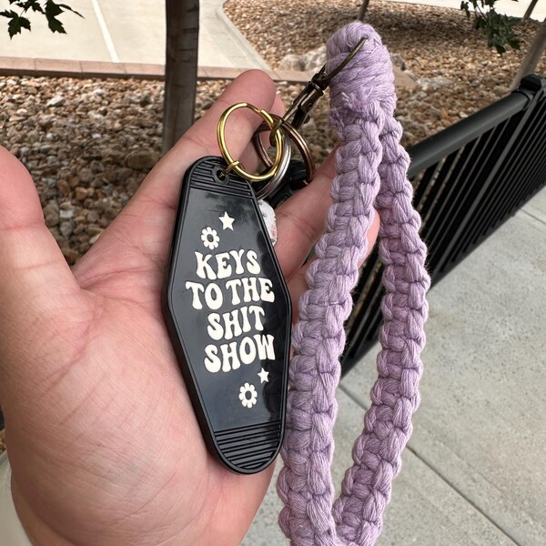 Fueled by Iced Coffee & Road Rage Motel Keychain | Vintage Inspired ...