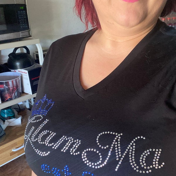 Glamma and Crown Bling Rhinestone Shirt, Glam-ma, I'm the Grandma ...