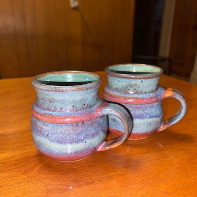 Stoneware Pottery Thrown and Foot Trimmed on Potters Wheel Glazed 3 ...