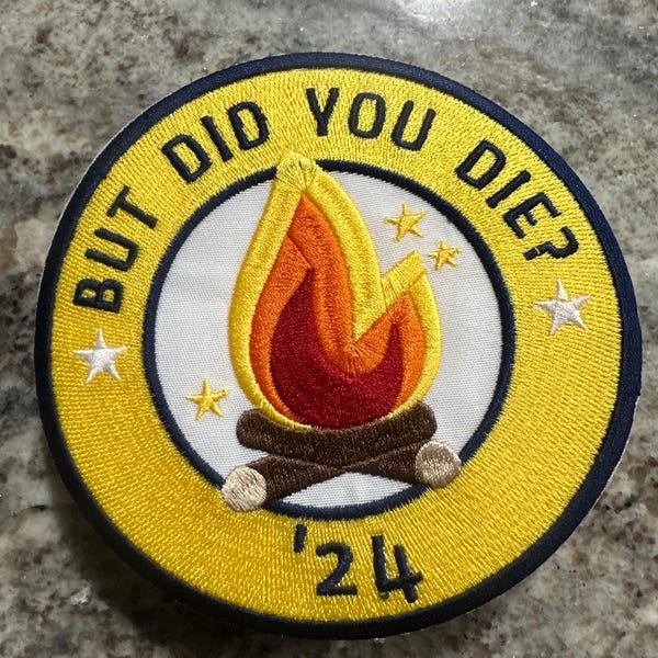 Personalized Campfire Patch, Embroidered Iron-on Applique for Diaper Bag Backpack Clothing Jeans ...