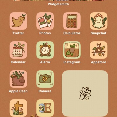 ORIGINAL Cottagecore / Fall Aesthetic App Icons Hand Drawn - Etsy