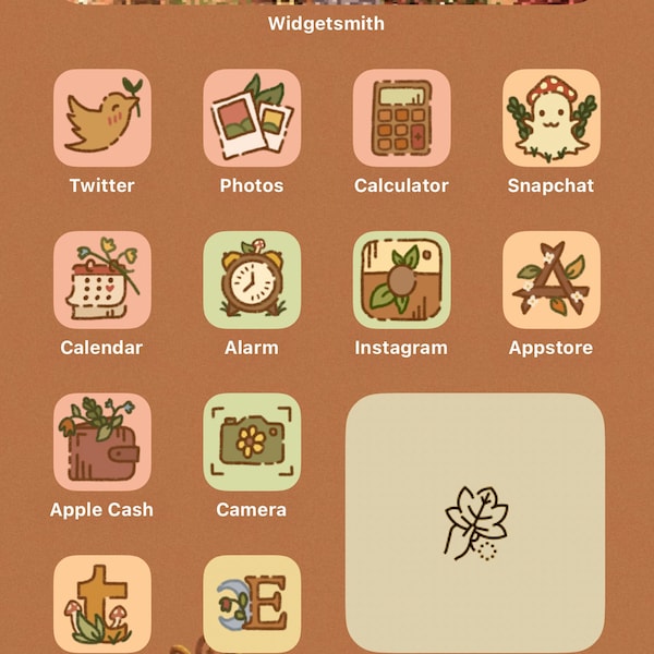 ORIGINAL Cottagecore / Fall Aesthetic App Icons | Hand Drawn | Ios and ...