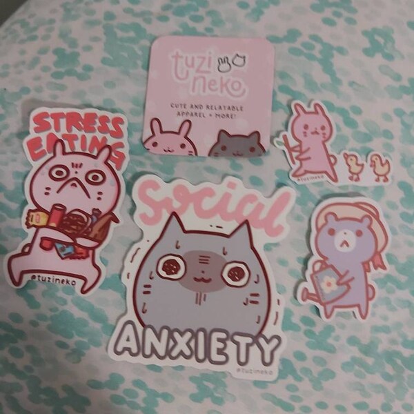 Waterproof Stickers | Stickers | Cute Stickers | Spot UV Vinyl Stickers ...