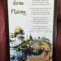 Gone Fishing Poem - Printable Memorial Download by David Ritter ...