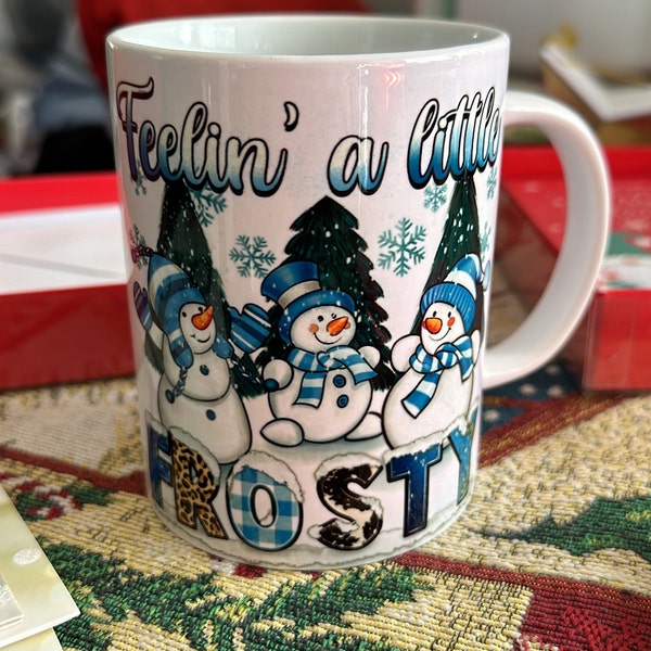 Feelin' a Little Frosty Png Sublimation Design Download, Merry ...