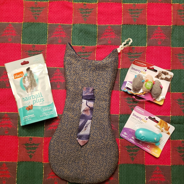 Kitty Cat Animal Christmas Stocking Sewing Pattern & Tutorial | Sew ...