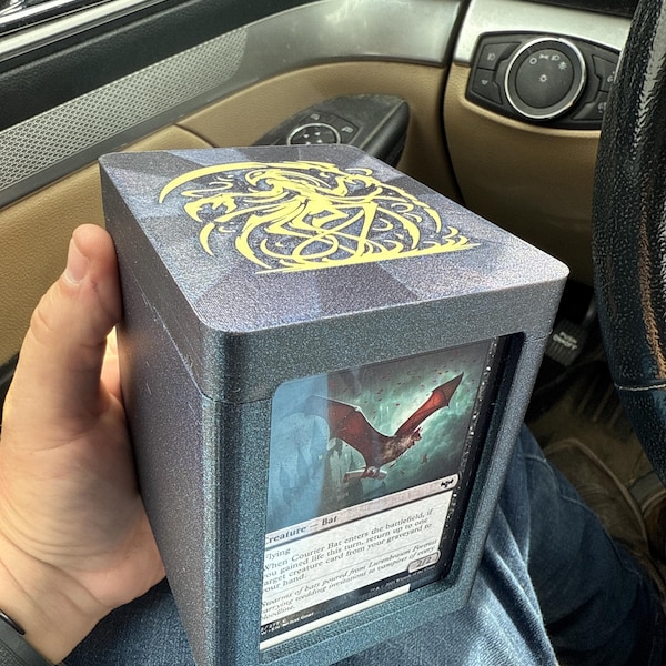 Sliver / Eldrazi Themed Commander Deckbox With Toploader for MTG (magic ...
