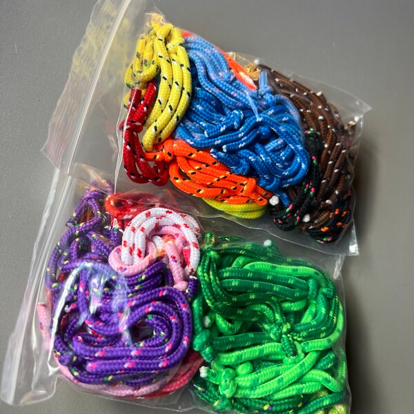 Vintage 90's Neon Color Woven Rope Adjustable Size Bracelets/friendship ...